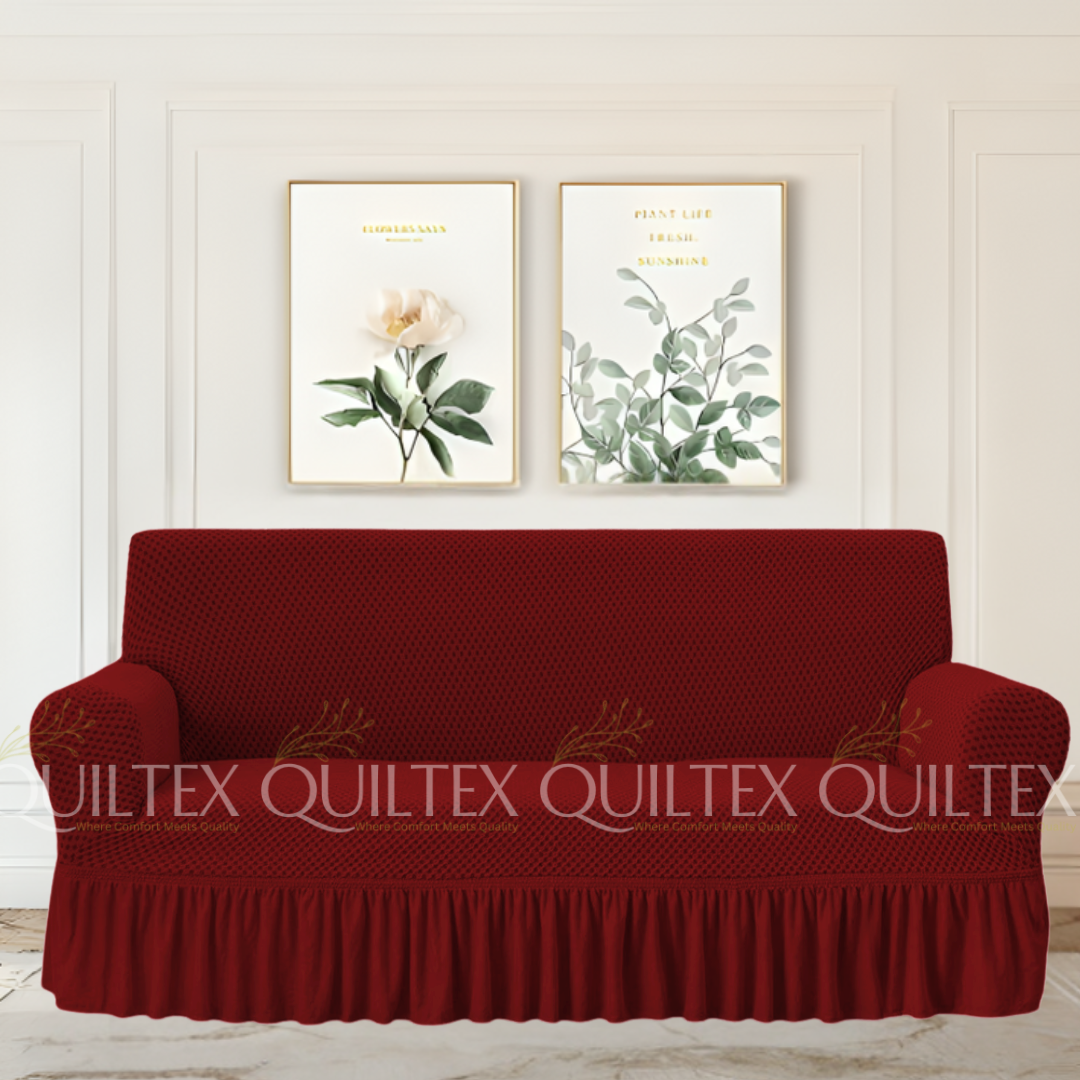Turkish Style Sofa Covers Maroon – Quiltex